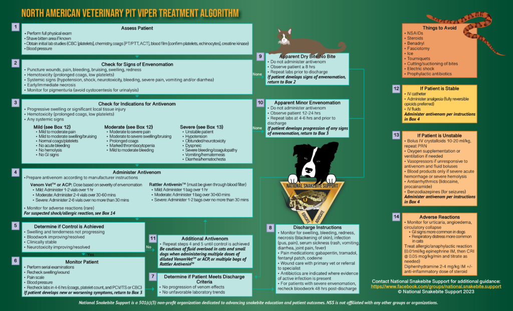 North American Pit Viper Treatment Algorithm for Veterinarians ...